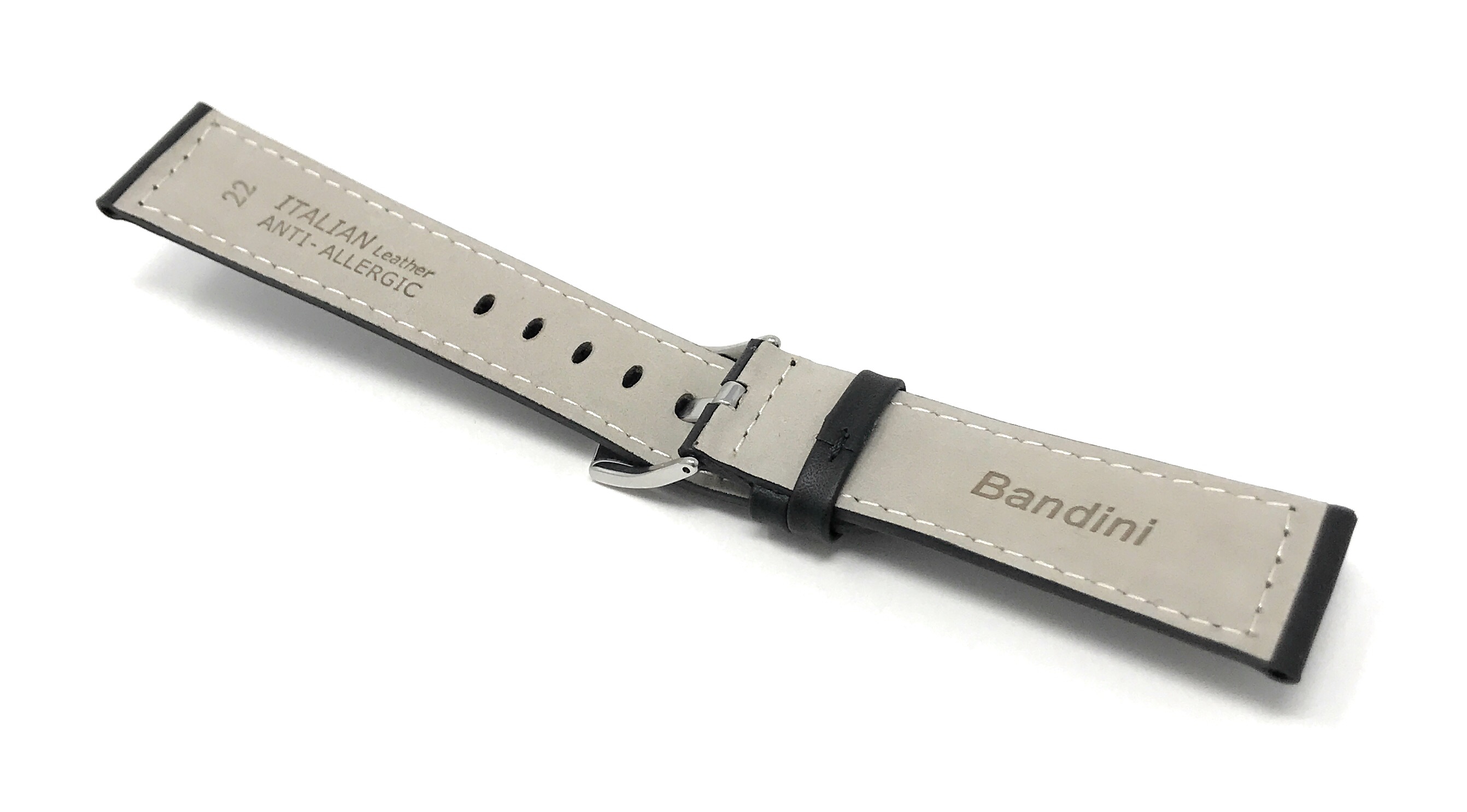 Bandini Watch Band, Leather Strap, Black Brown Tan, 18mm - 30mm Extra ...